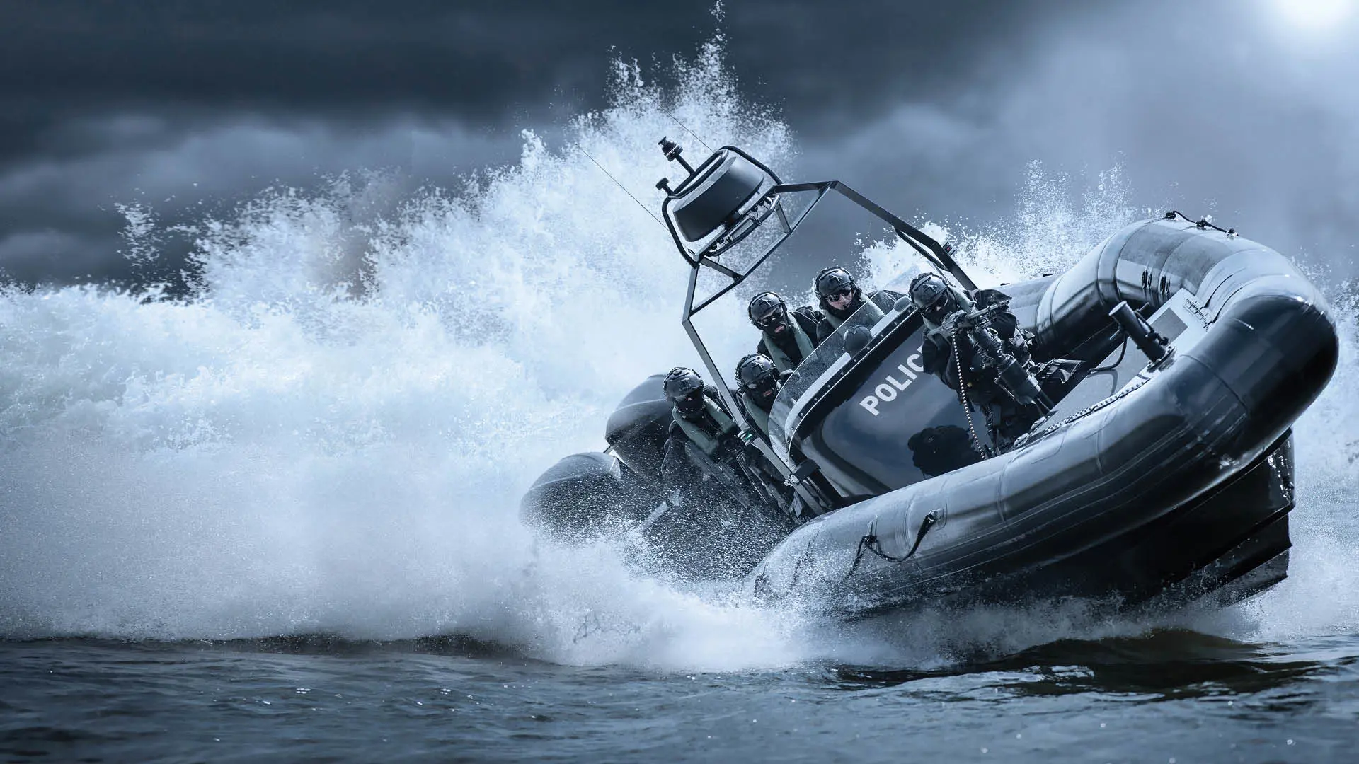 Mounted communication systems for RHIB boats | INVISIO